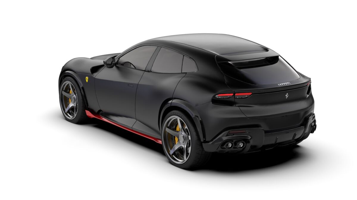 Carbon Sideskirt Aero blades for Ferrari Purosangue in Blades / Addons ...